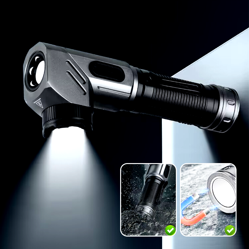 1500 Lumens 90-Degree Flashlight with Magnetic Base – qualitd